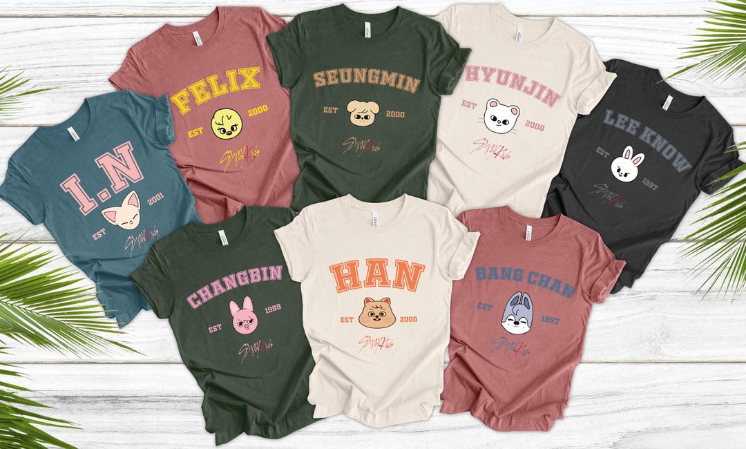 Skzoo Characters Shirt, Kpop Group Merch, SKZ Concert Apparel, SKZ ...