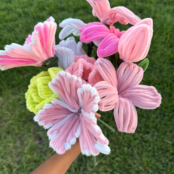 Pipecleaner Flower Bouquet - Etsy