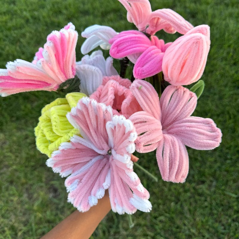 Pipecleaner Flower Bouquet - Etsy