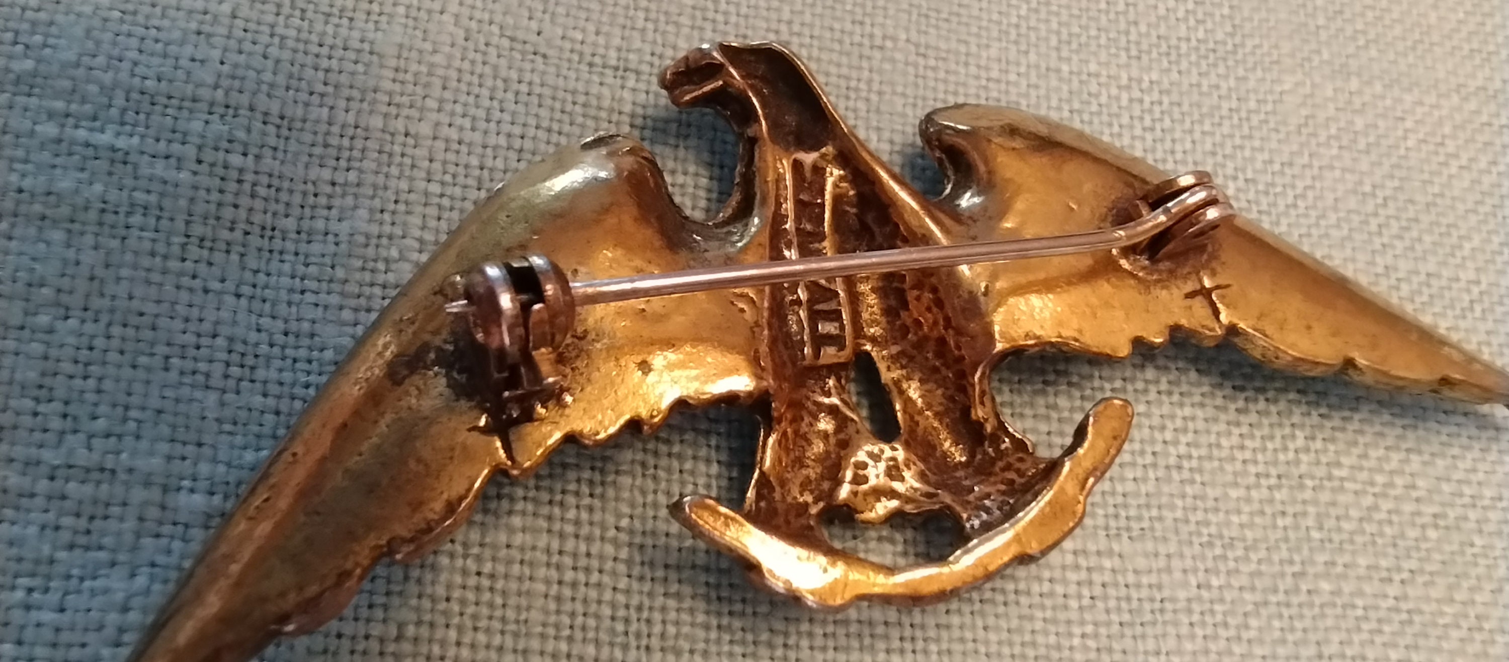 Vintage Signed Zentall Gold Tone Eagle Brooch - Etsy