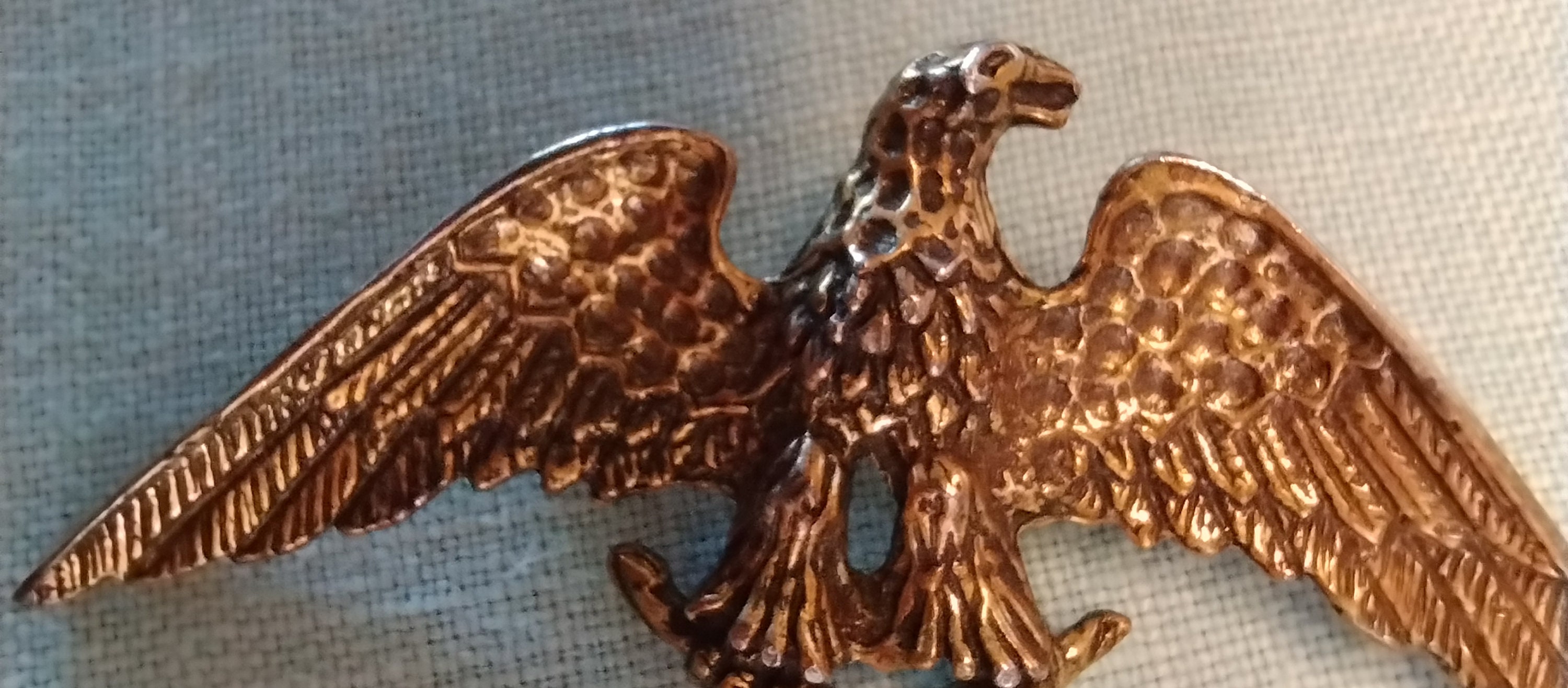 Vintage Signed Zentall Gold Tone Eagle Brooch - Etsy