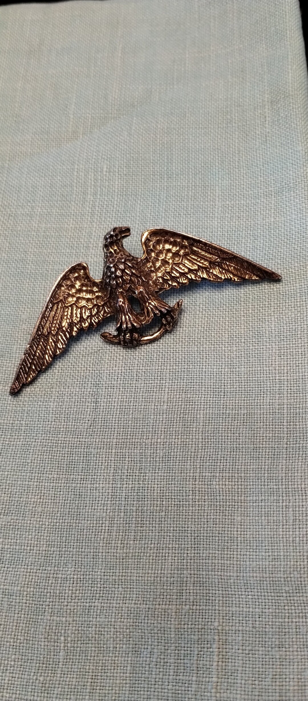 Vintage Signed Zentall Gold Tone Eagle Brooch - Etsy