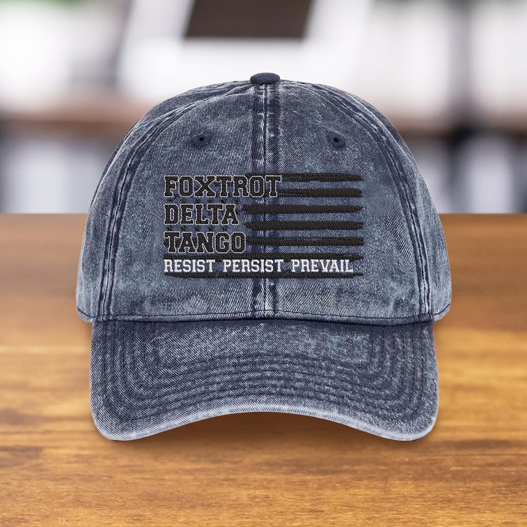 Embroidered Foxtrot Delta Tango Washed Hat, Vintage Political Cap, FDT ...