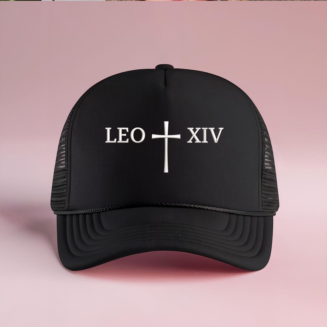 Leo XIV New Pope Embroidered Hat, Religious Cap, 14th Vatican Pope Gift ...