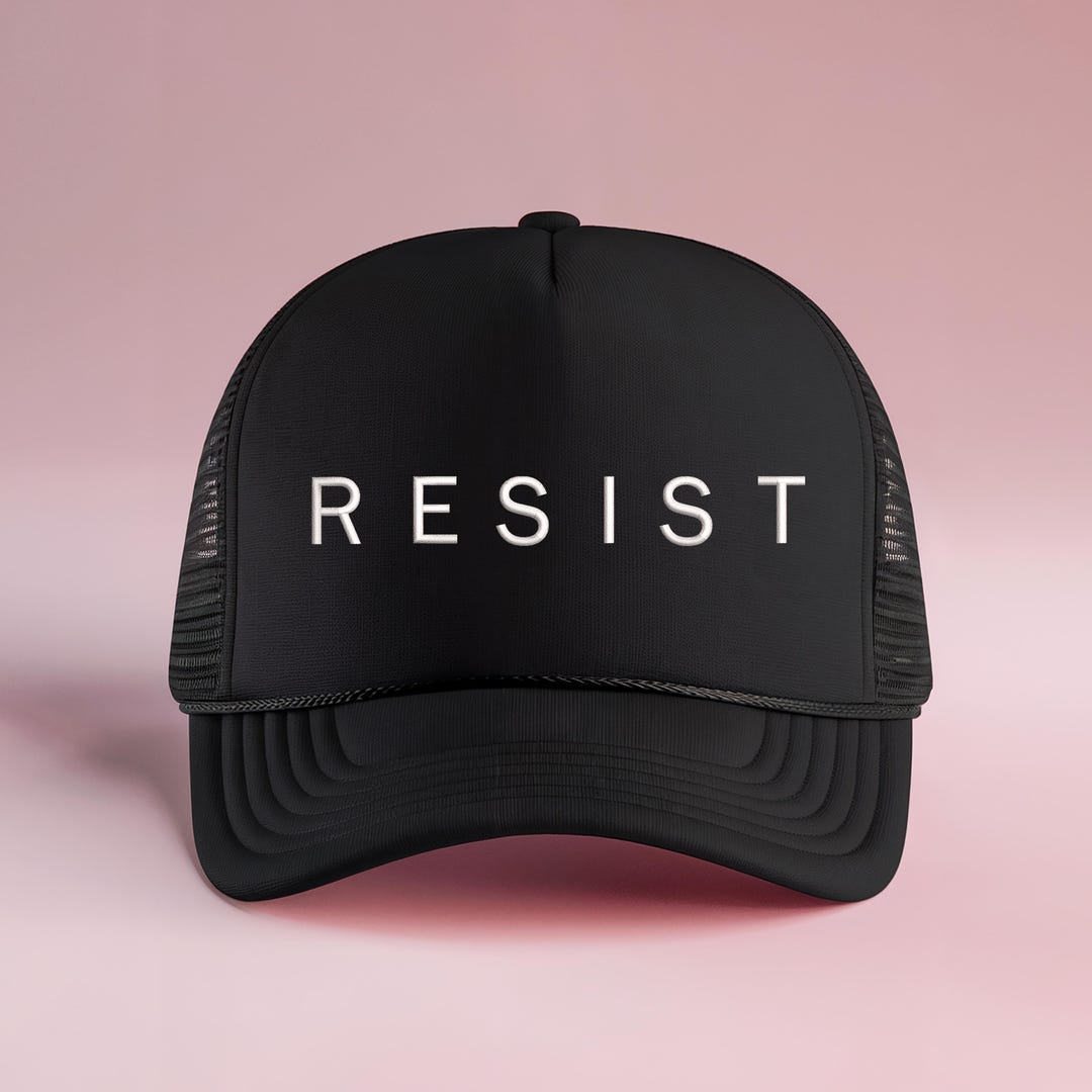 Resist Embroidery Hat, Fdt Resistance Hat, Progressive Feminism, Subtle ...