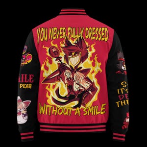 Hazbin Hotel Alastor Baseball Jacket, Alastor Jacket for Men Women ...