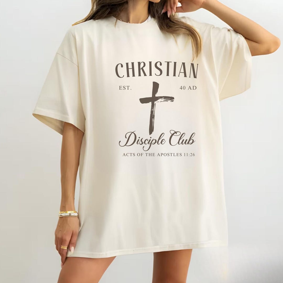 Comfort Colors® Christian Disciple Club Shirt, Church Merch, Faith ...