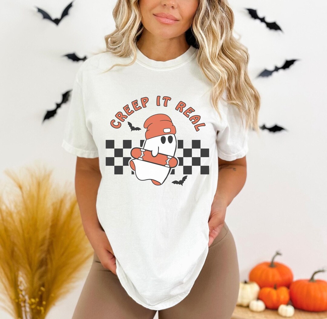 Creep It Real T Shirt, Halloween Gift, Retro Halloween Shirt, Spooky ...