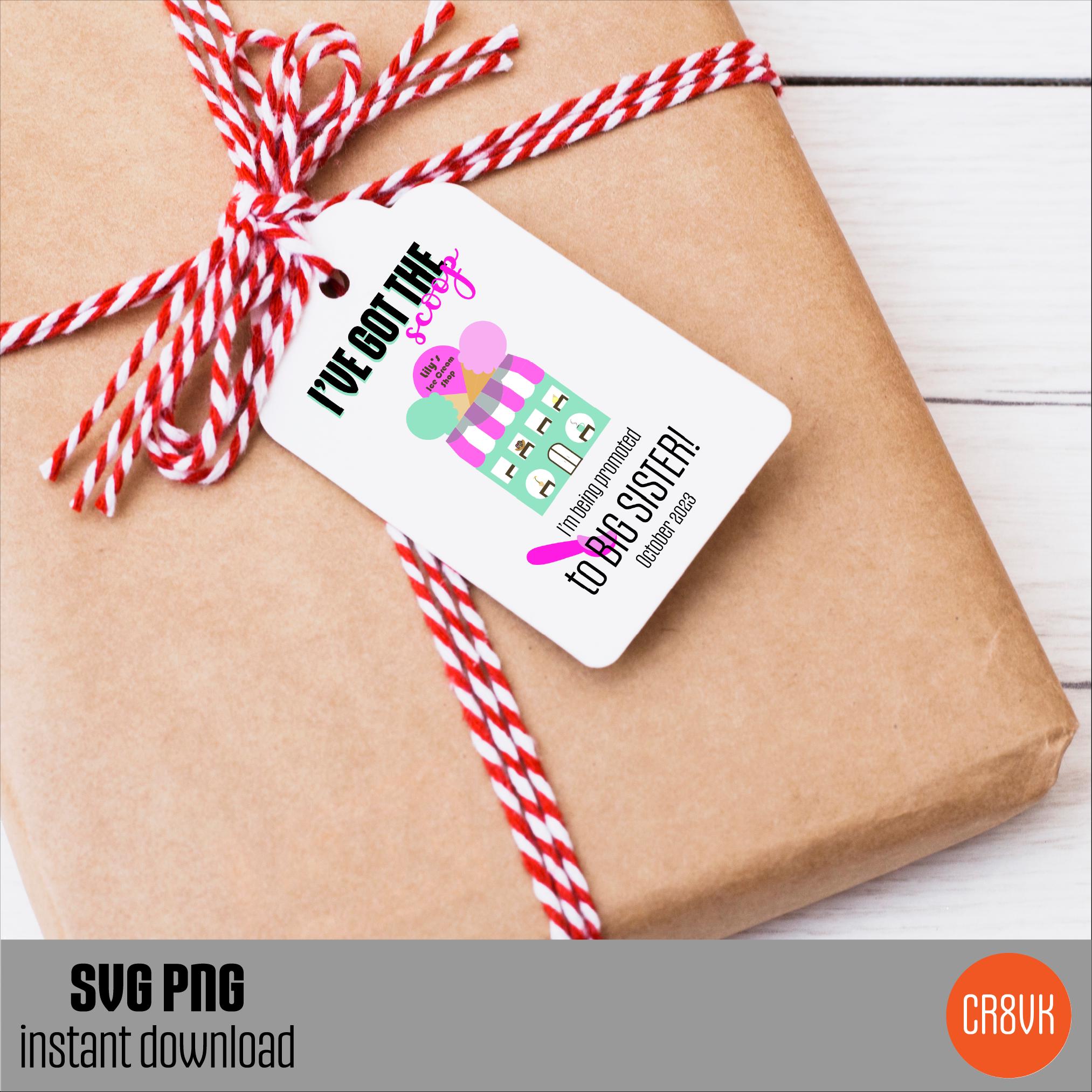 Big Sister Svg, Promoted to Big Sister, New Big Sister Png, HTV ...