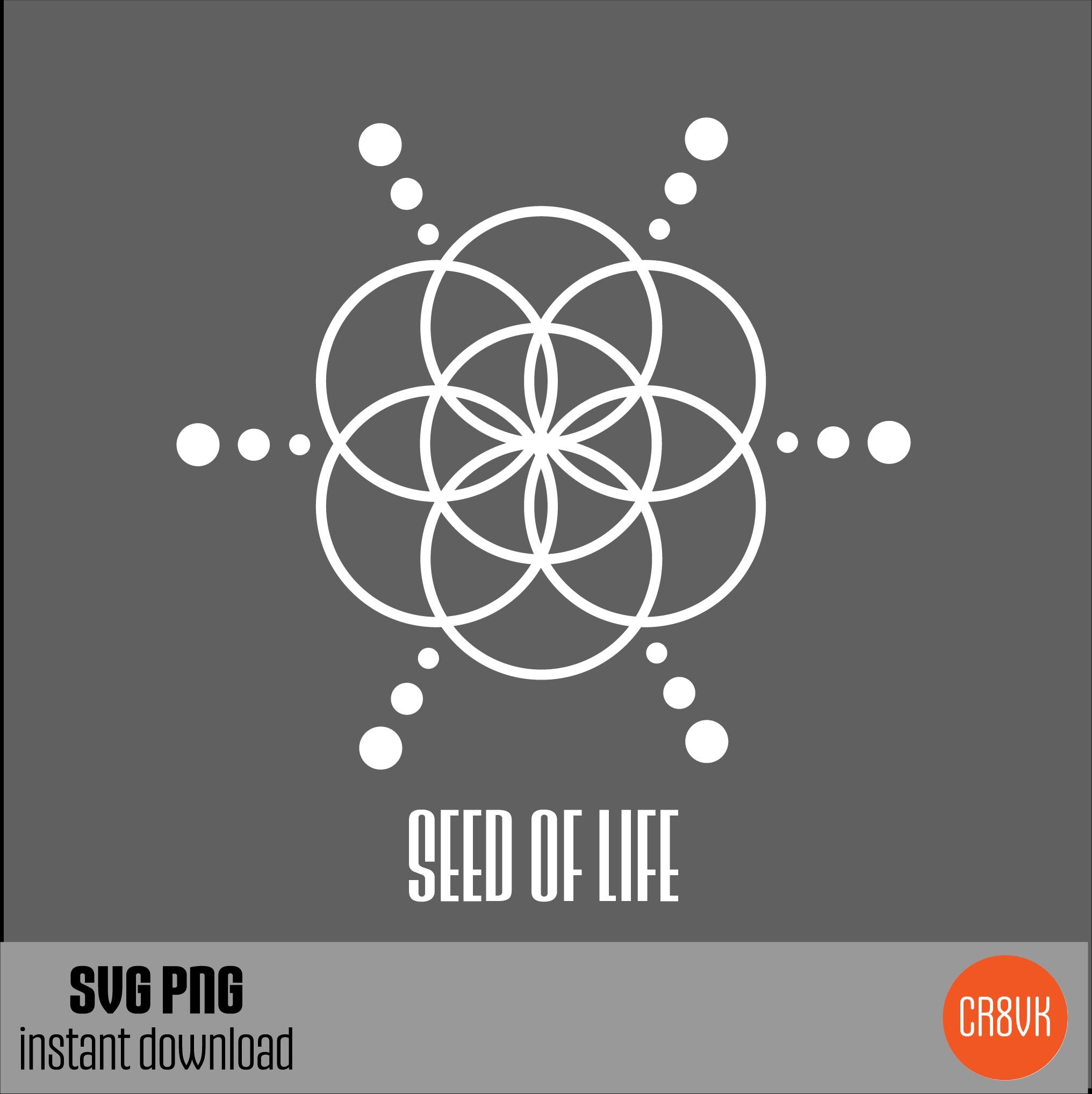 Seed of Life Svg, Flower of Life Png, Seed of Life Stencil, Spiritual ...