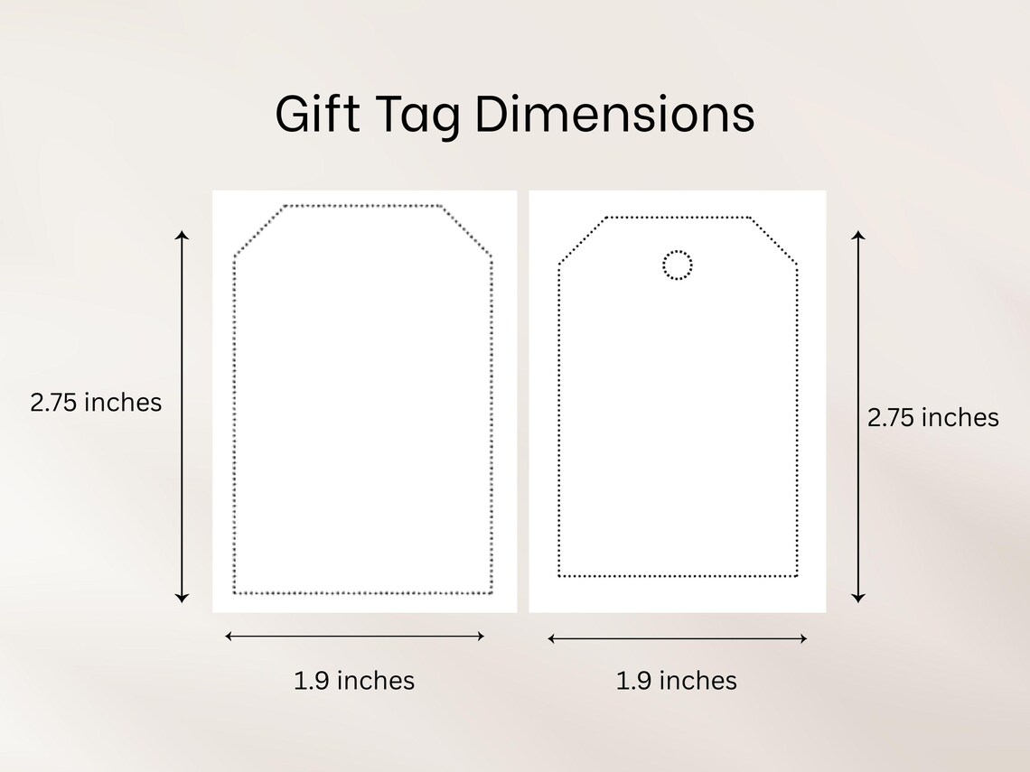 Printable Gift Tags | Simple Gift Tag Template | Instant Download - Etsy