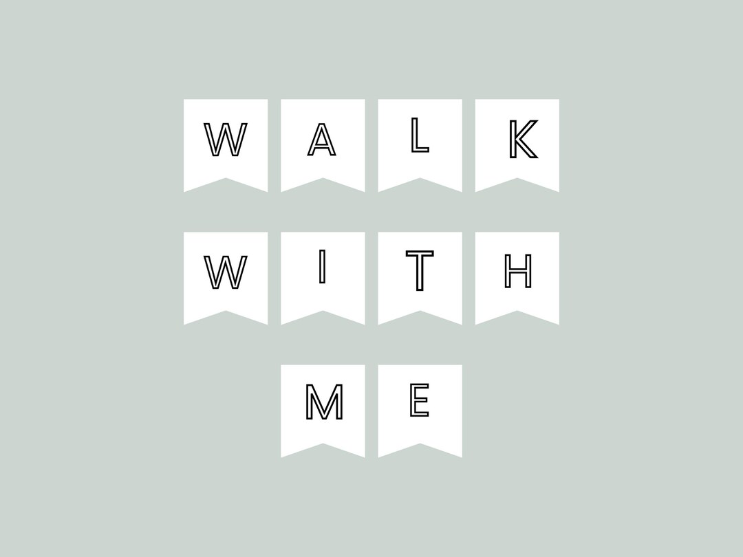 2026 LDS Youth Theme Banner | "walk With Me" Pennant (digital Download ...