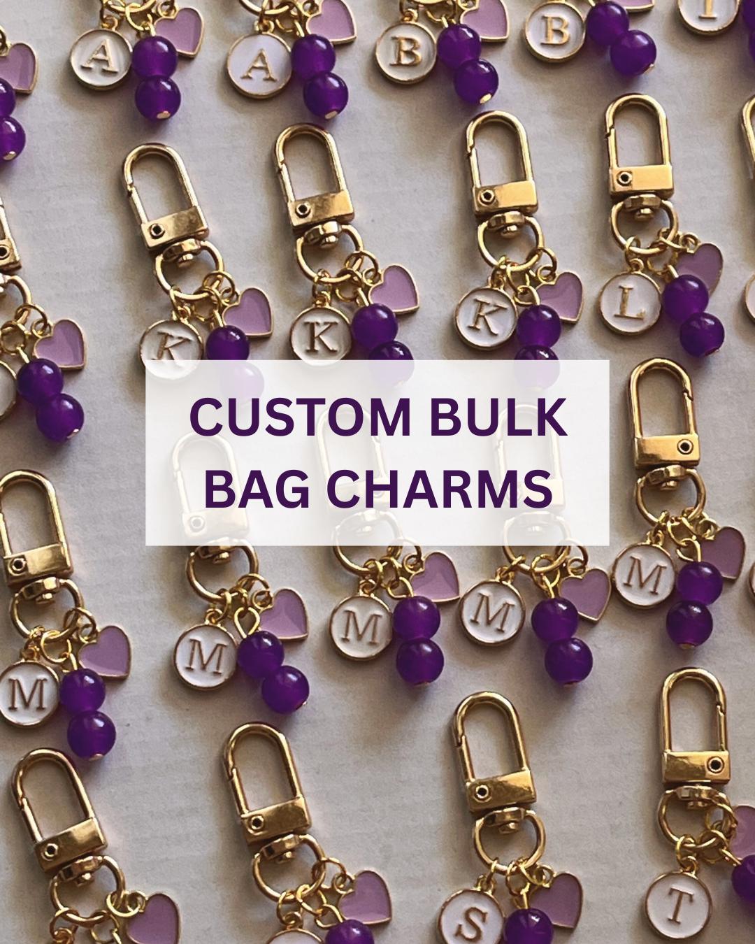 Custom Bulk Bag Charms for Events | PR Gifts | Party Favors | 10–100 ...