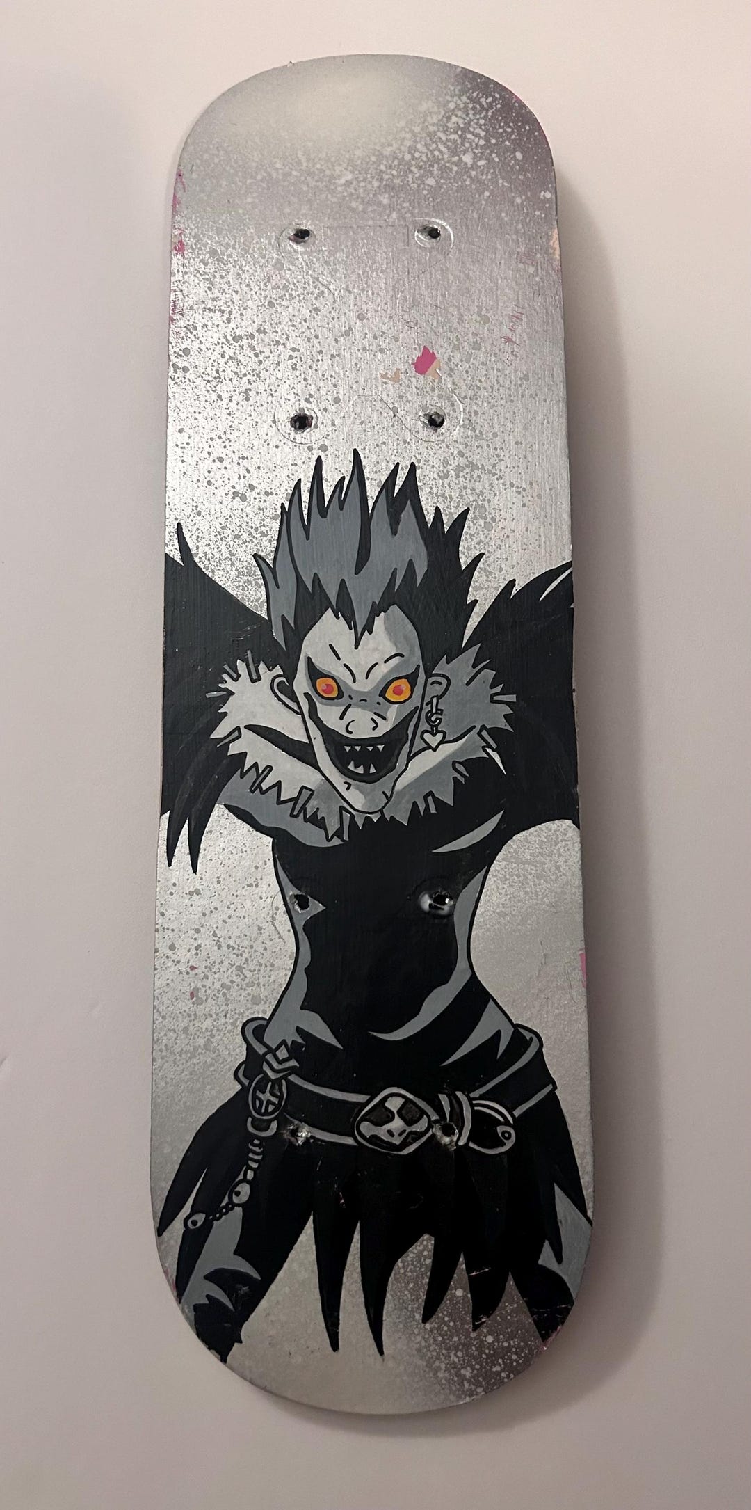 Ryuk Death Note Hand Painted Mini Skateboard - Etsy