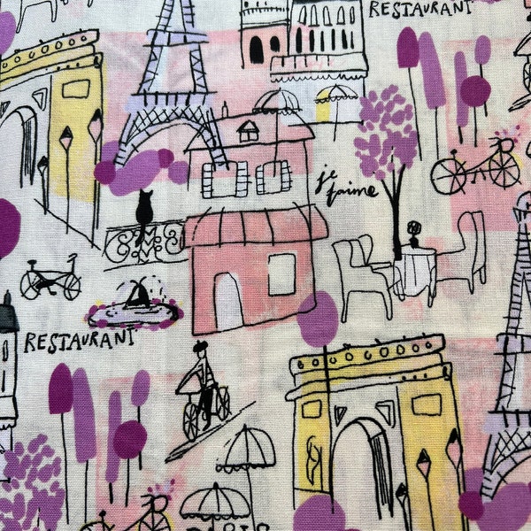 Notre Dame Fabric by the Yard - Etsy