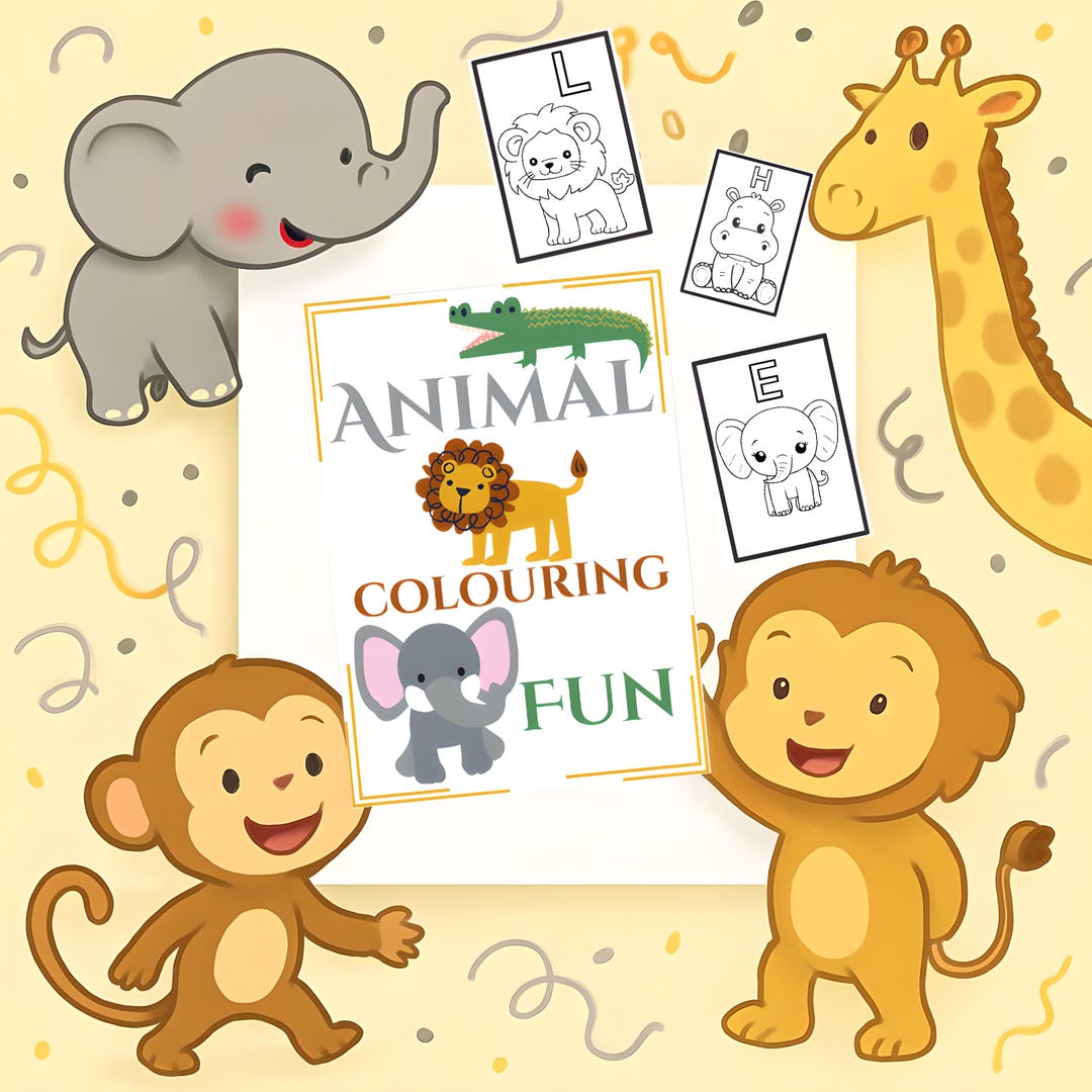 Animal Alphabet Coloring Pages for Kids – Printable ABC Letter Animal ...