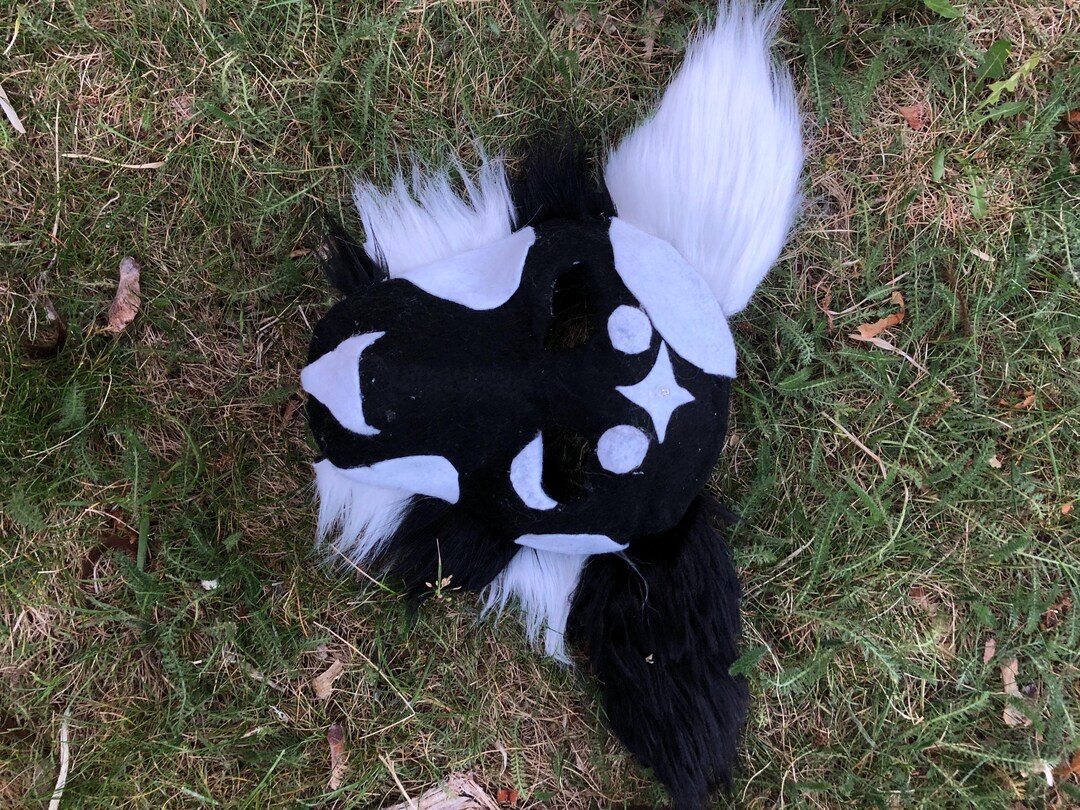 Black and White Dog Mask - Etsy