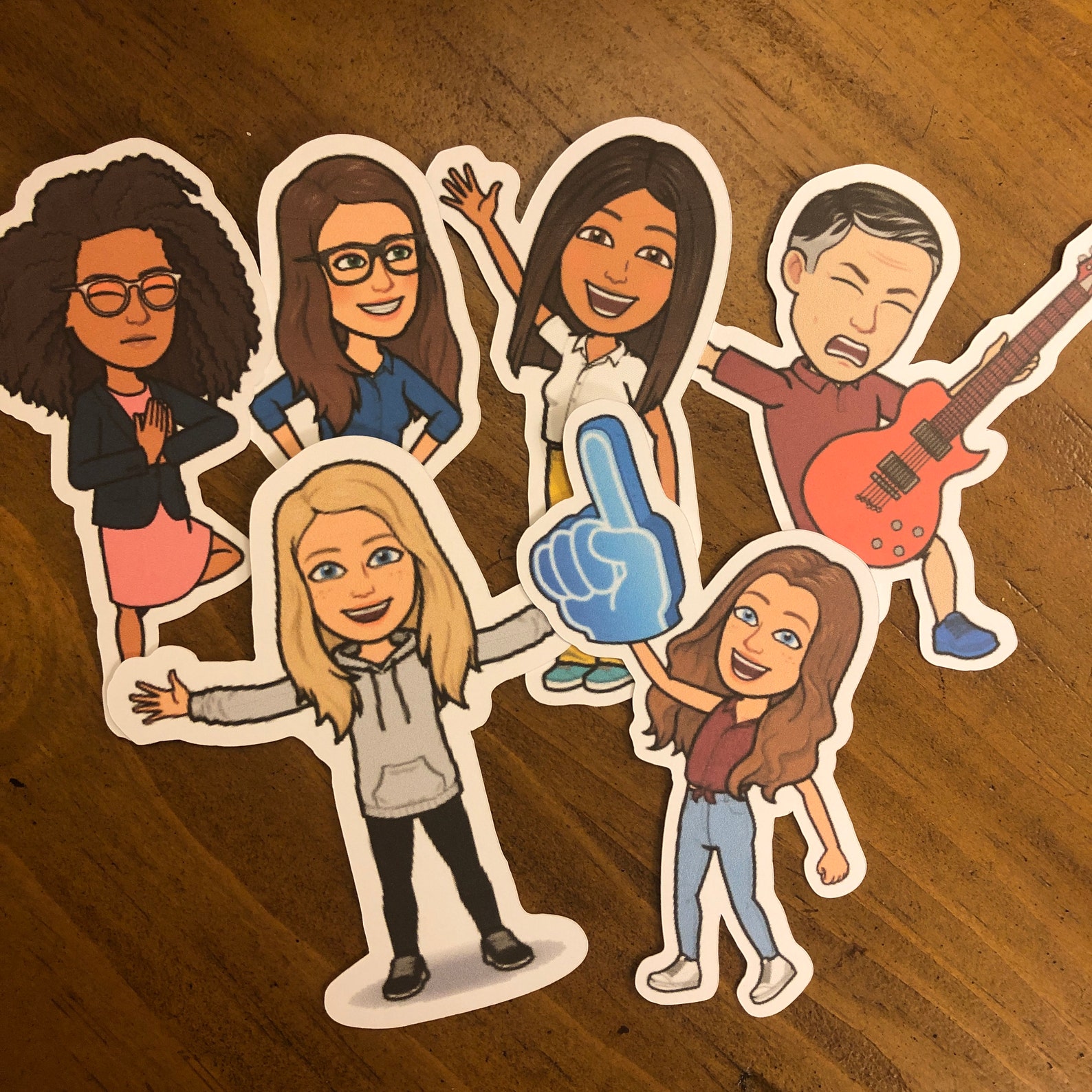 Flat Teacher Bitmoji Print and Cut Services | Etsy