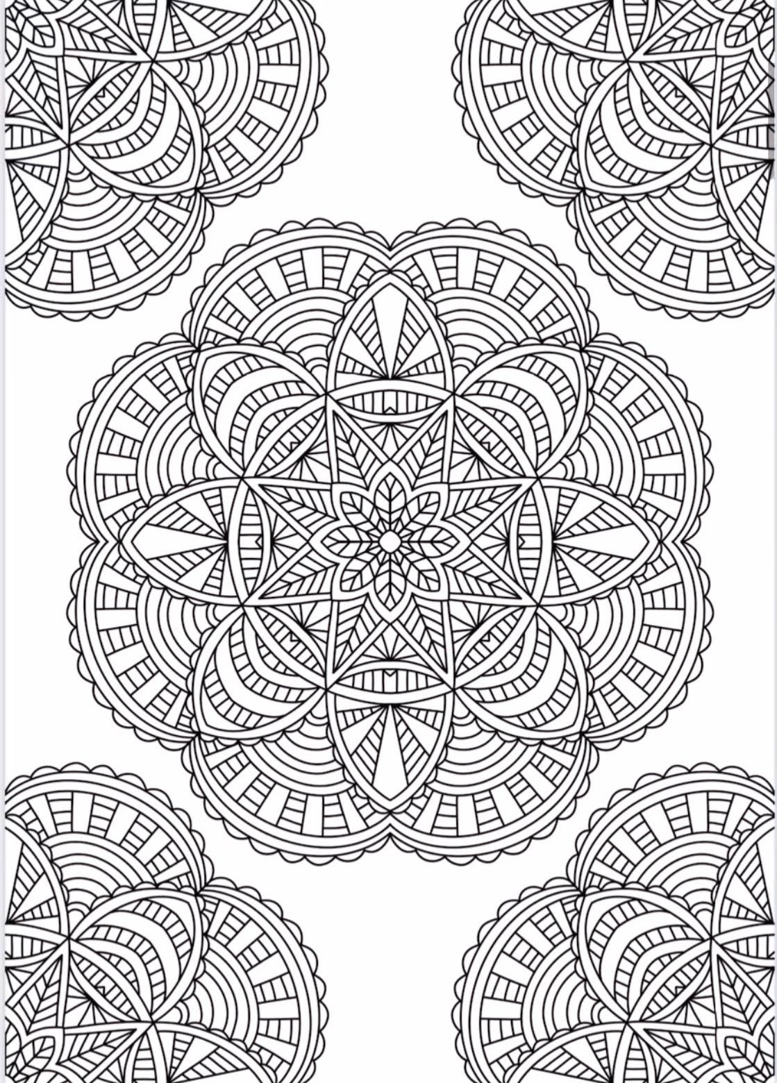 20 PDF Mandala Coloring - Etsy