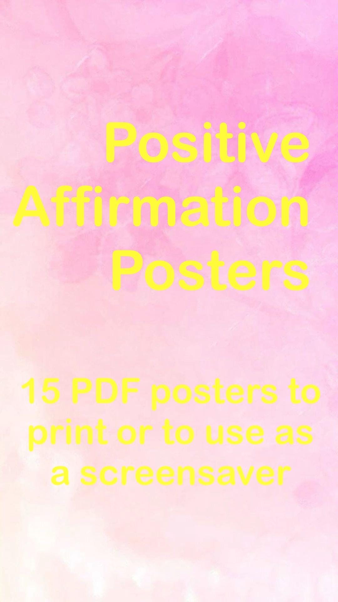 15 PDF Positive Affirmation Posters - Etsy