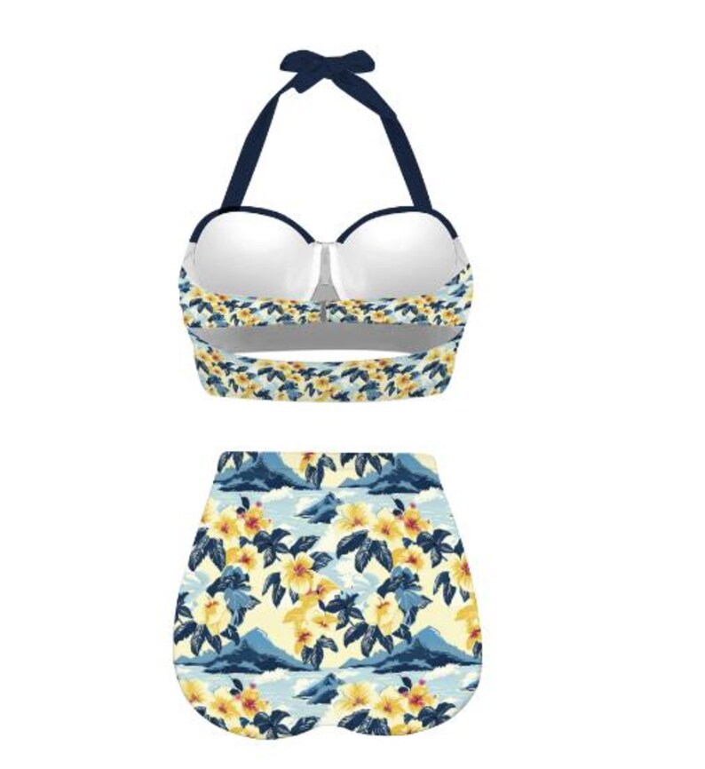 Vintage Hawaiian Designer Bikini, Mid Century Modern Retro Vintage ...