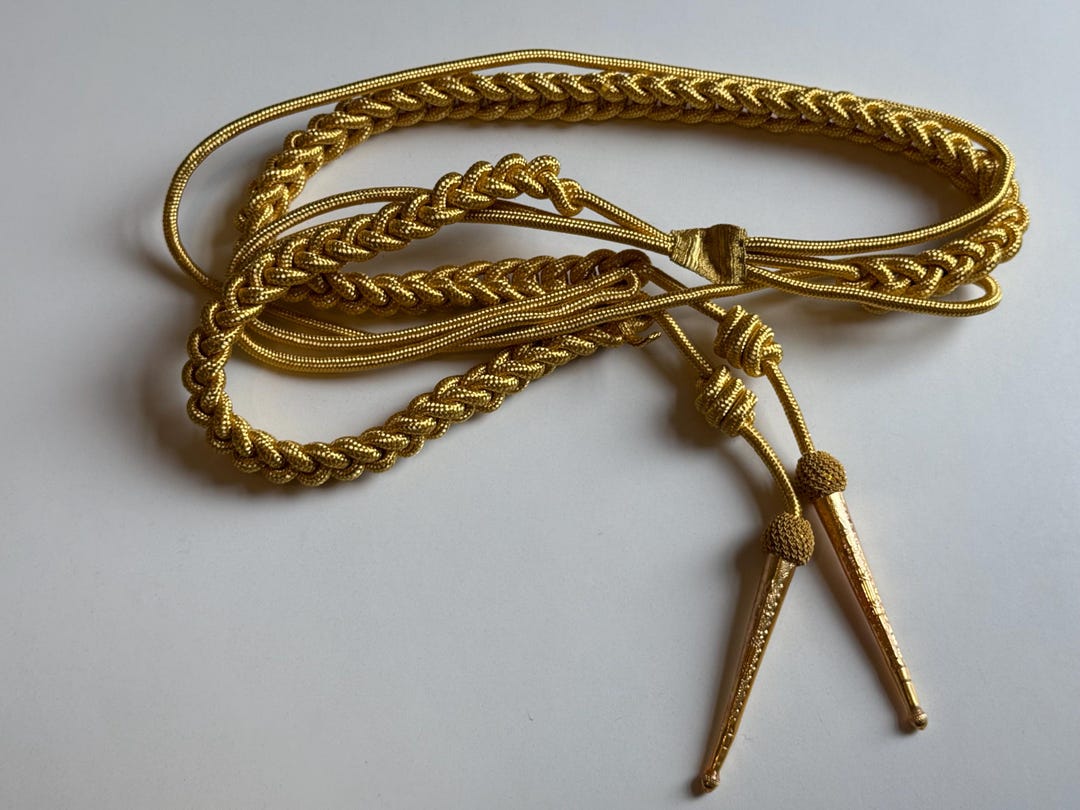 Shoulder Aiguillette Gold Mylar Army Air Force Navy - Etsy