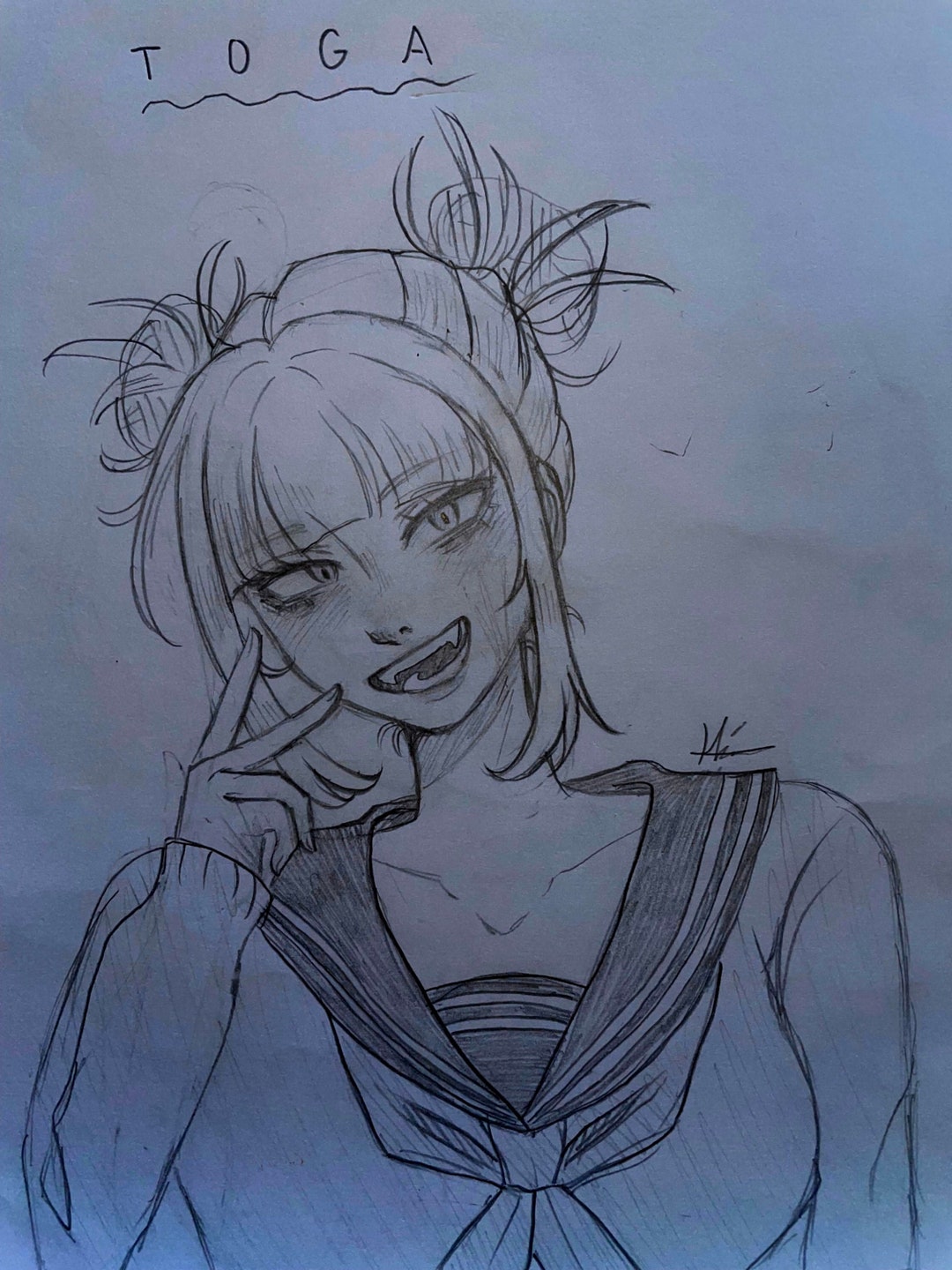Toga Himiko Drawing - Etsy