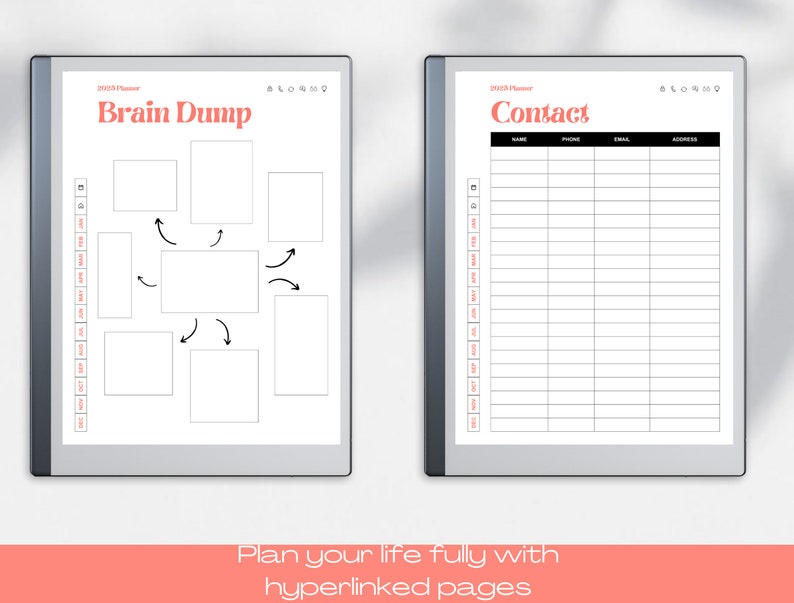 Remarkable 2 Templates | Remarkable 2 Planner | Remarkable Planner ...