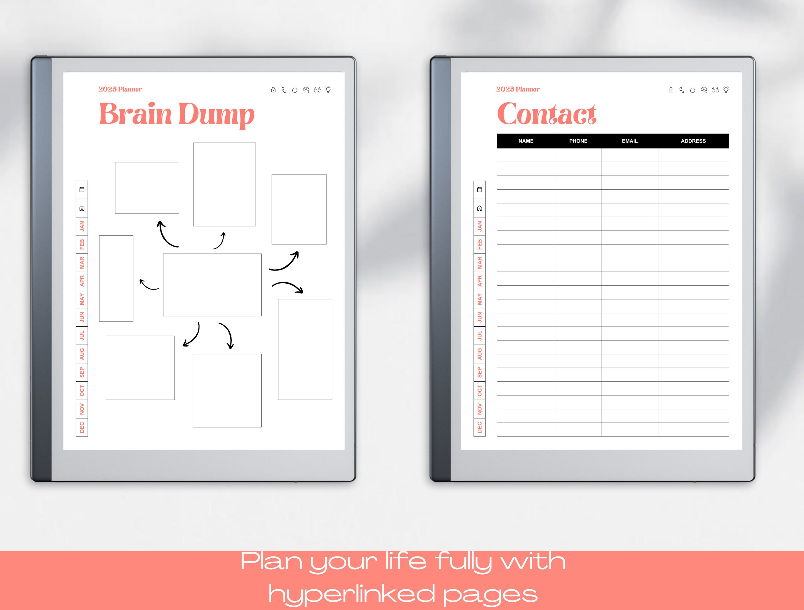 Remarkable 2 Templates | Remarkable 2 Planner | Remarkable Planner ...