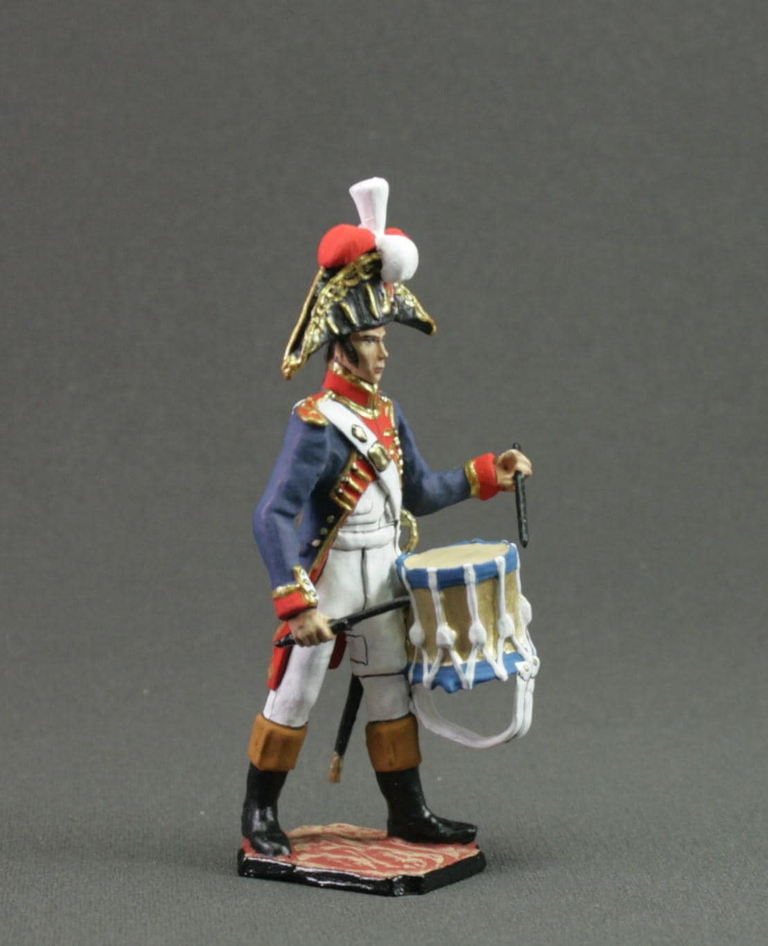 Painted Tin Soldier: French Grenadier Drummer, Napoleonic Wars ...