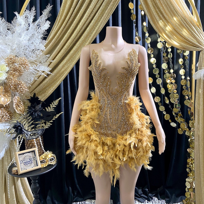 Rhinestone Dress - Etsy