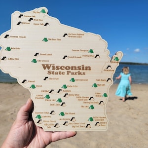 Wisconsin State Parks Tent Map - Etsy