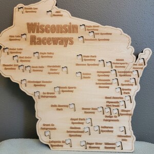 Wisconsin Raceways Map - Etsy