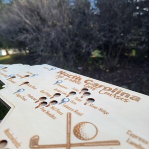 North Carolina Golf Courses Map Gift for a Golfer With Golf Ball ...