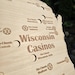 Wisconsin Casinos Map - Etsy