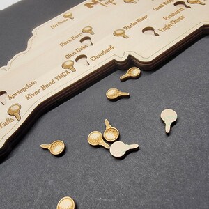 North Carolina Golf Courses Map Gift for a Golfer With Golf Ball ...