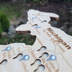 Michigan Golf Courses Map-top Public Golf Courses With Golf Ball ...