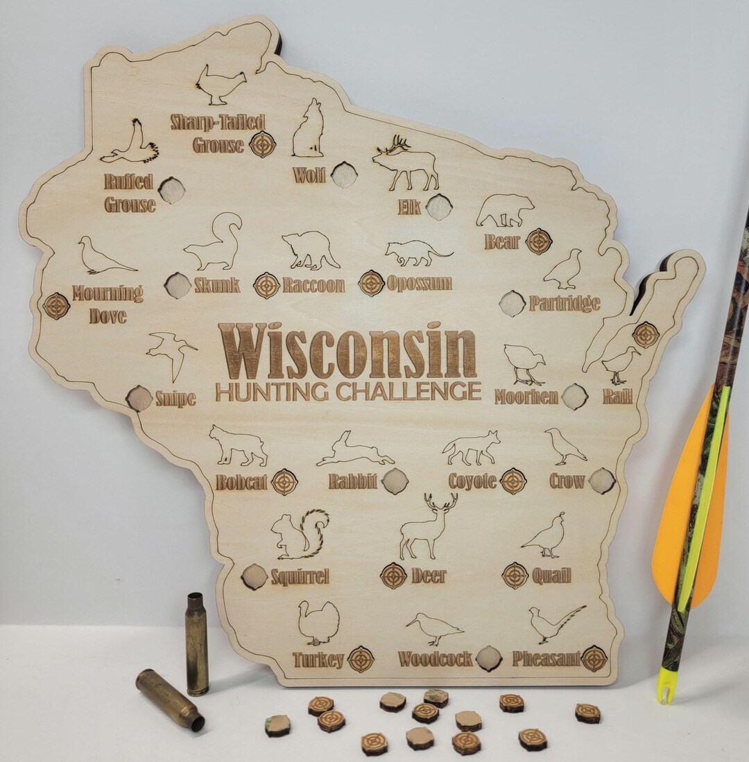 Wisconsin Hunting Map - Etsy