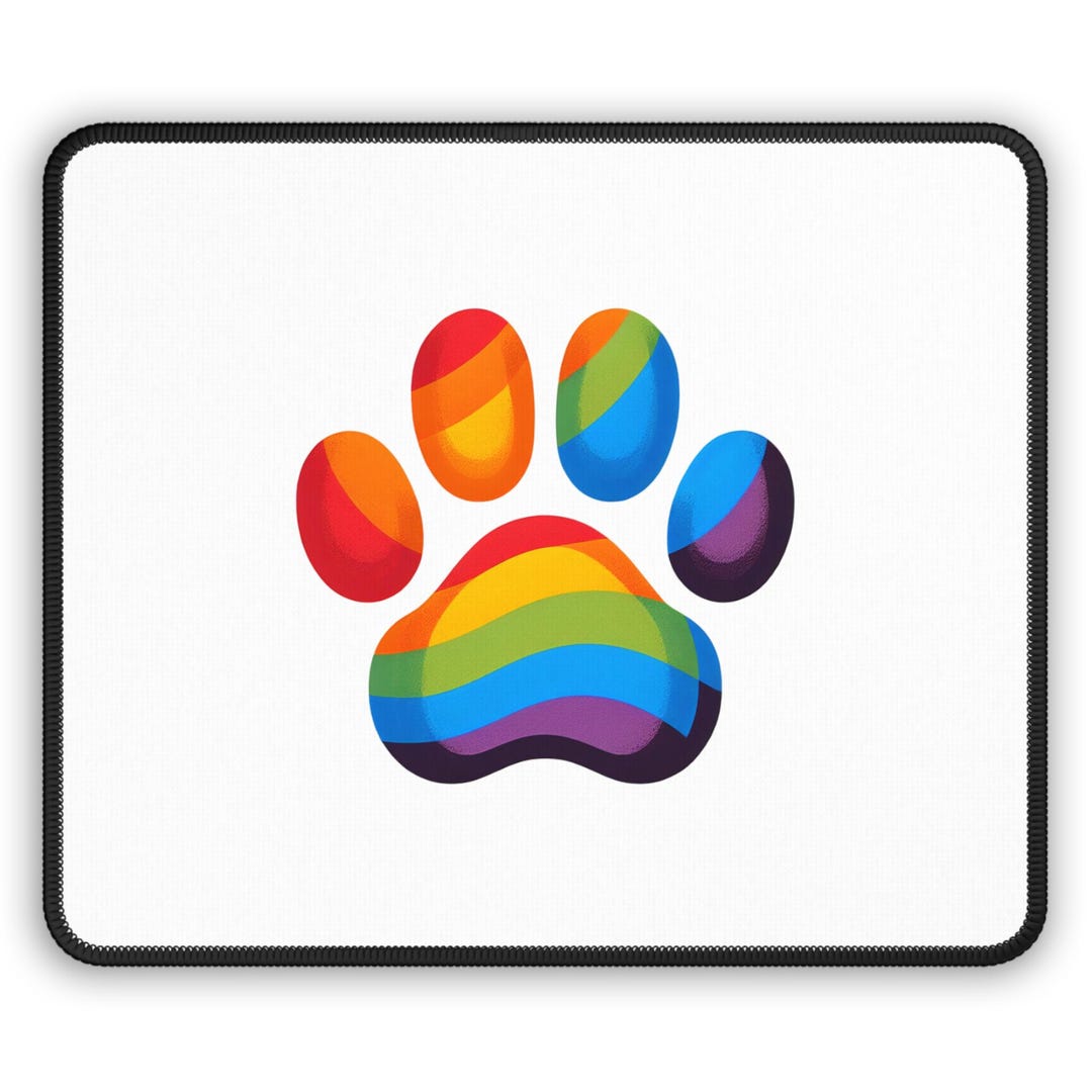 Gay Pride Gaming Mouse Pad, LGBT Rainbow Desk Mat, LGBTQ Pride Office ...