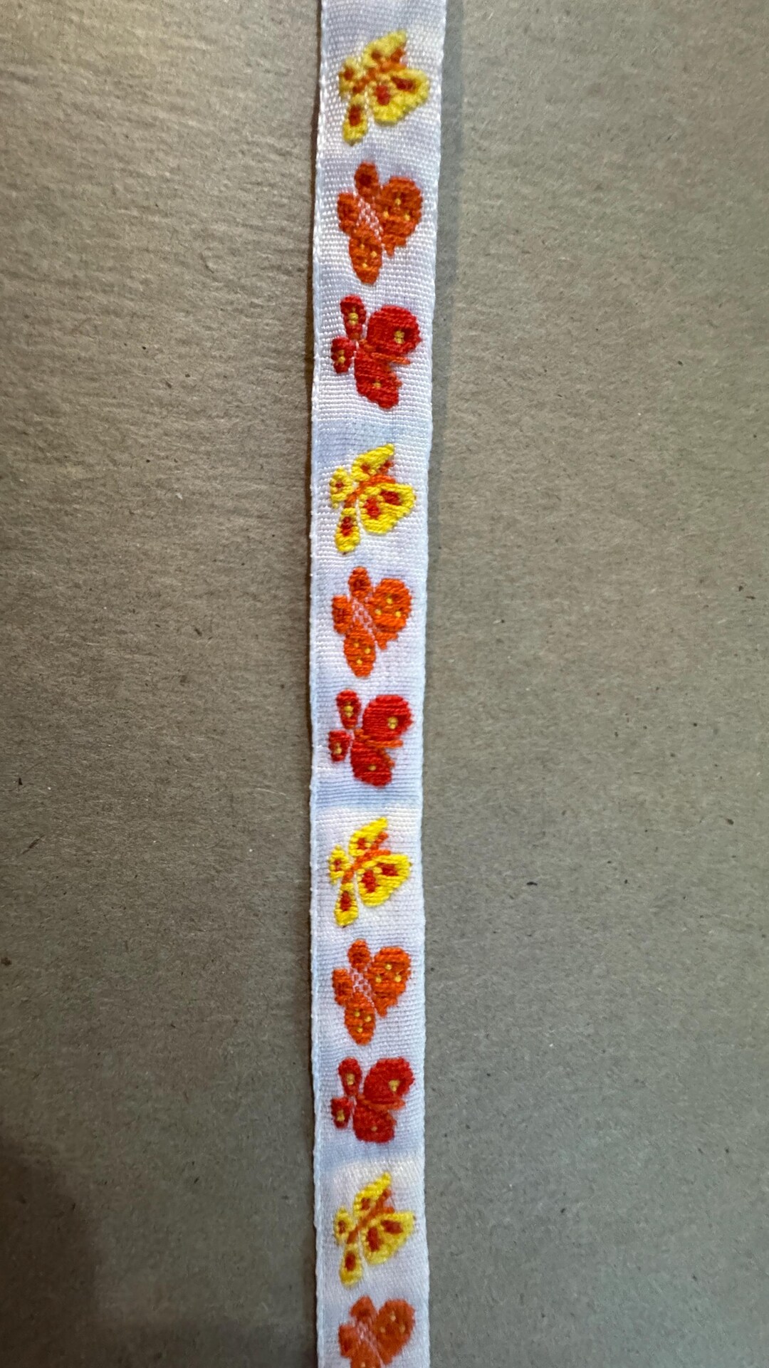 3 Yards Mod Embroidered Vintage Trim- Juvenile Butterflies Whimsical ...