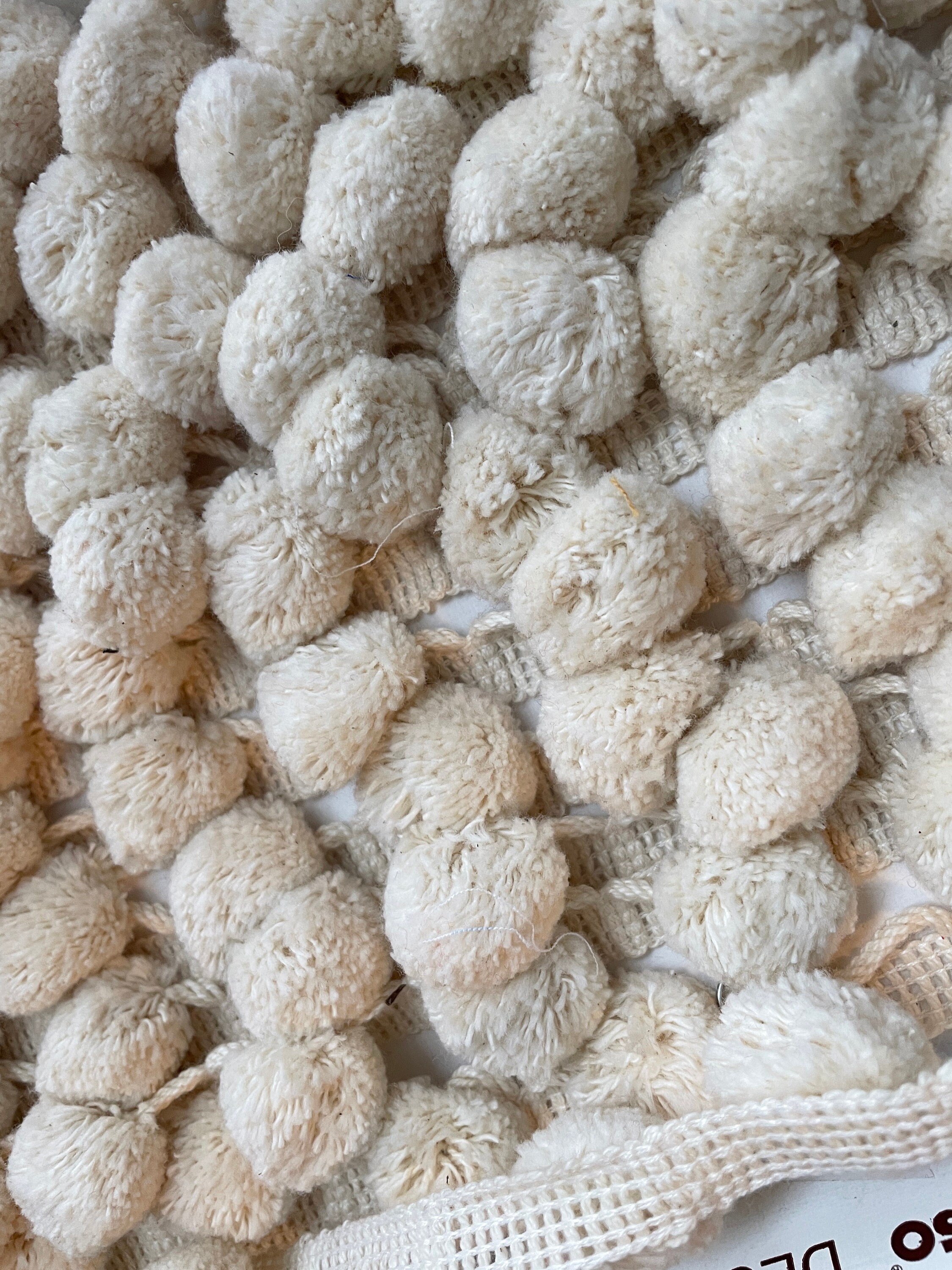 Embellishments Mod Vintage Pom Poms Ball Fringe 60s 70s New Old Stock ...