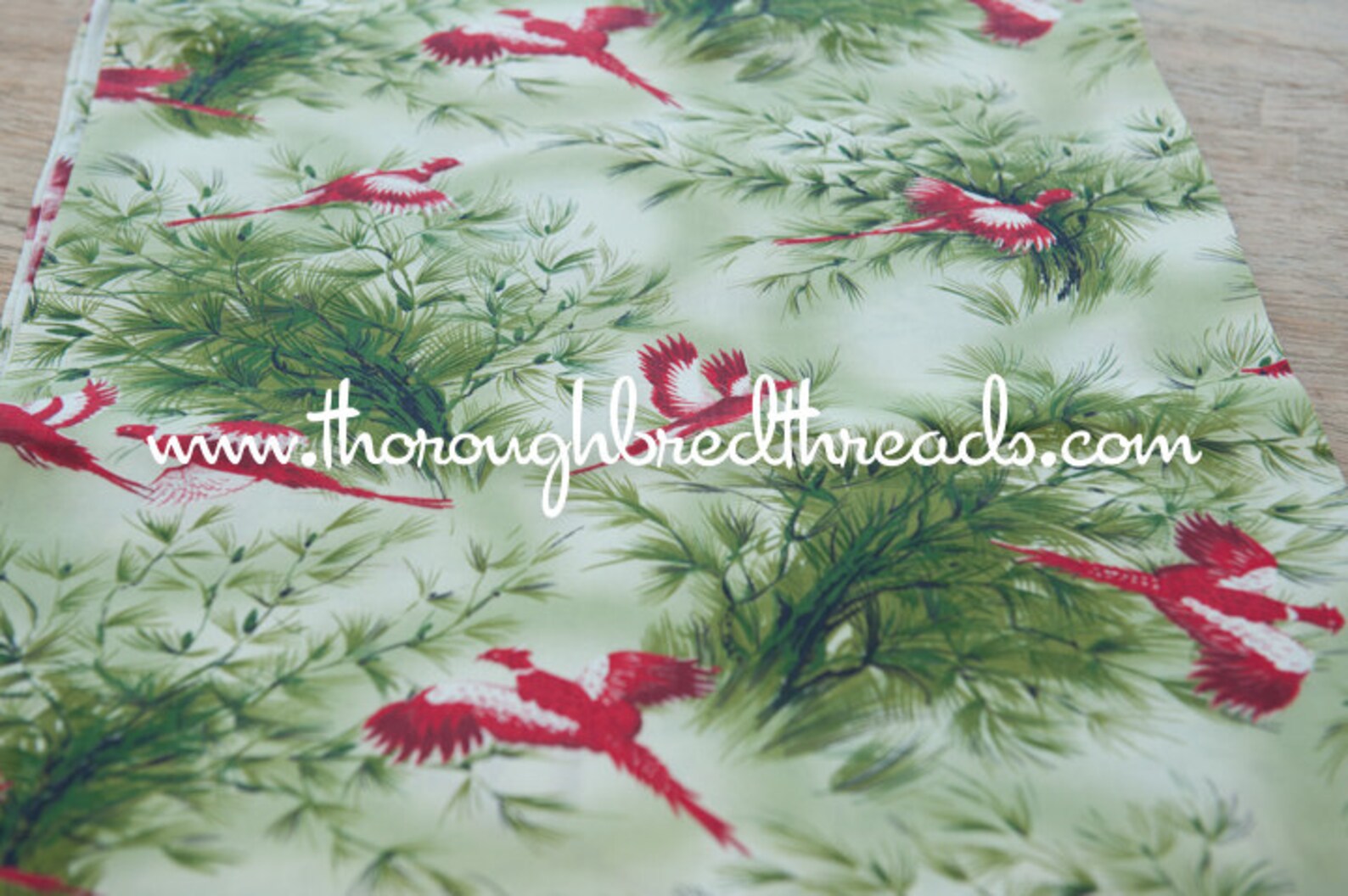 Red Pheasants Vintage Fabric Whimsical Novelty Hunting Rustic - Etsy