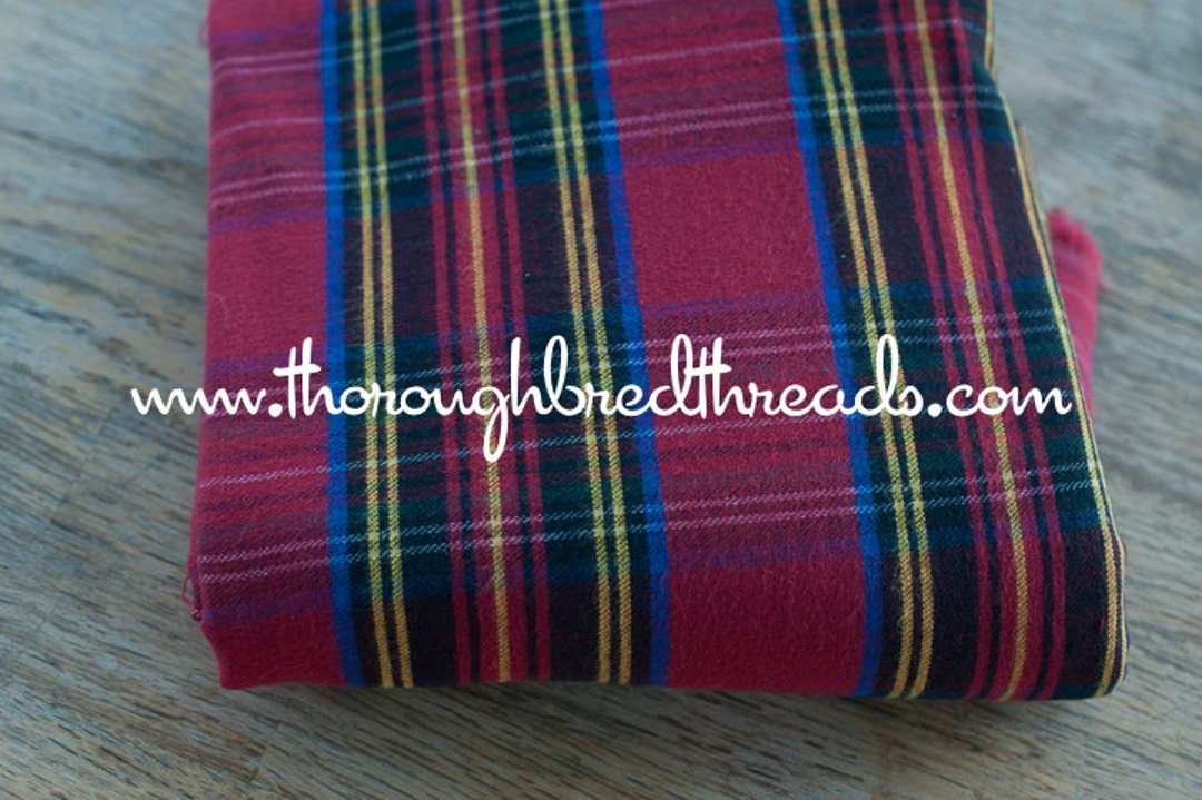 Soft Plaid- Vintage Fabric 80s New Old Stock Preppy Tartan - Etsy