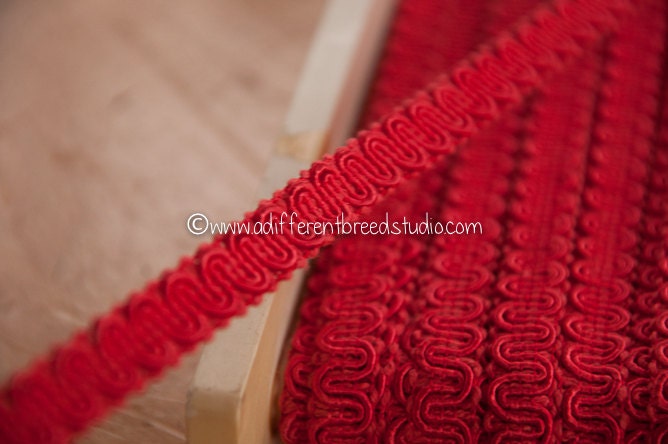 Bright Bold Red 3 Yards Vintage Trim New Old Stock 60s 70s - Etsy