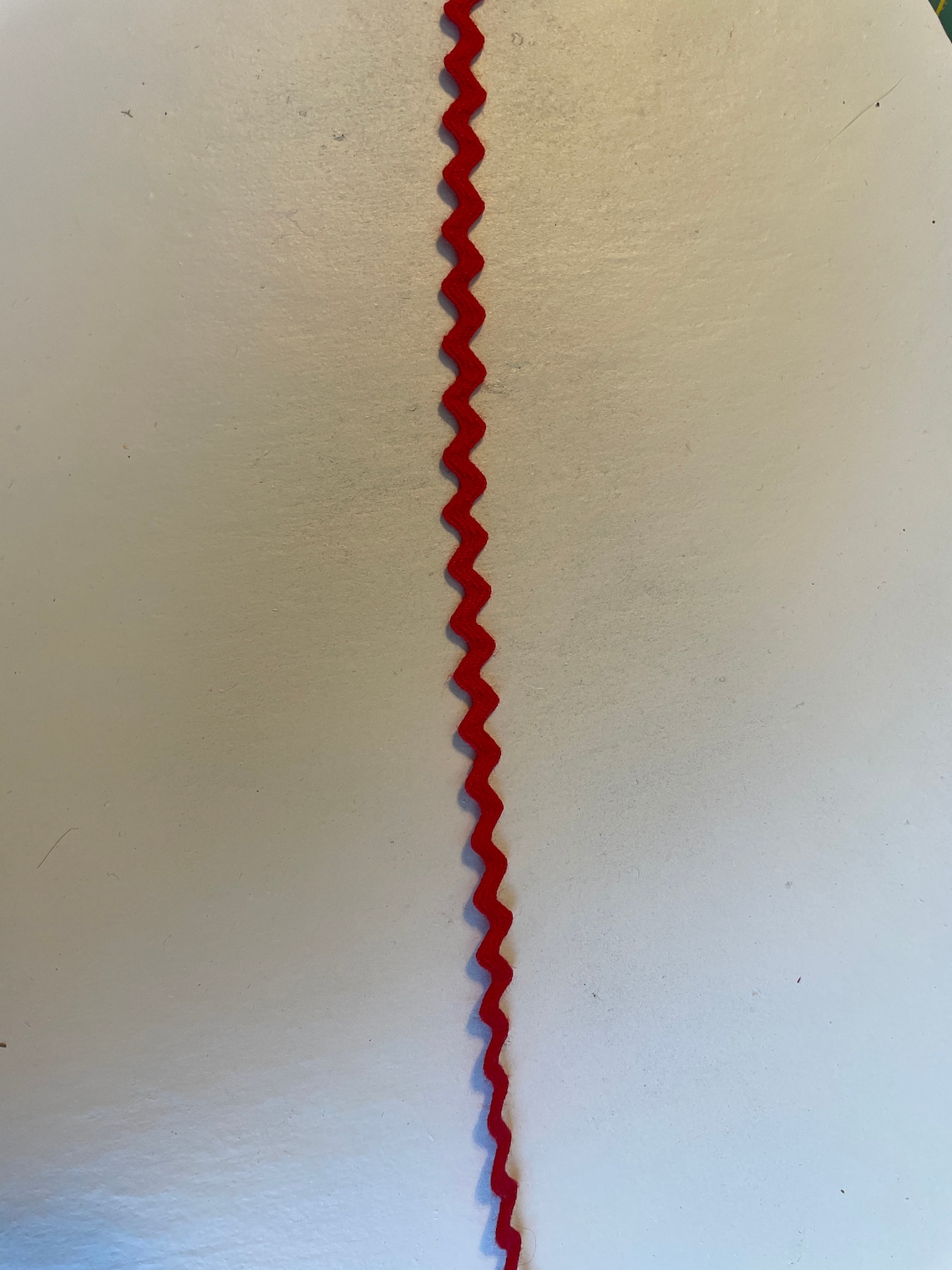 3 Yards 1/4 Red Vintage Fabric Trim Juvenile 70s New - Etsy