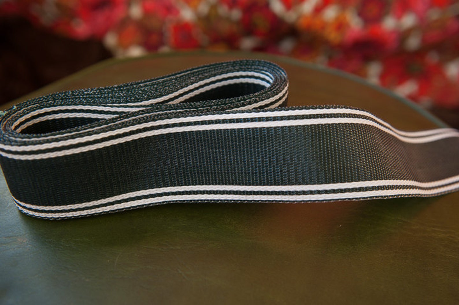 3 Yards of Vintage Webbing - 60s 70s New Old Stock Woven Geometric ...