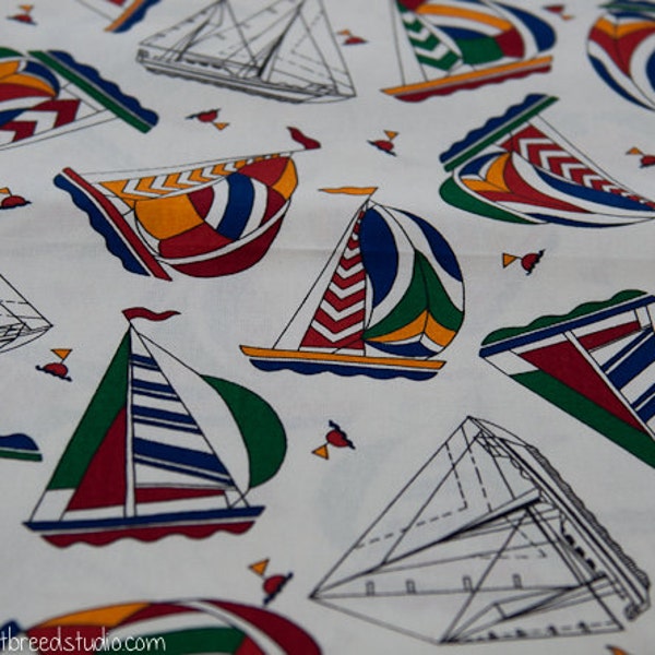 Sailboat Fabric - Etsy