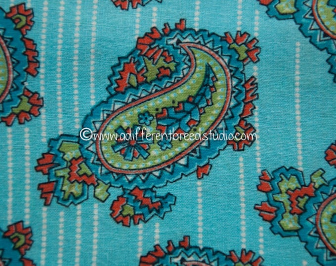 Fun and Mod Paisley New Old Stock Vintage Fabric Juvenile Funky on ...