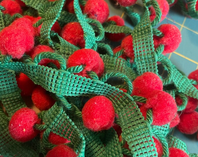 CHRISTMAS Variegated French Pom Pom Trim 1/2 Wide - Etsy