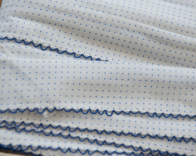 Blue and White Ruffle 3 Yards Vintage Fabric Trim New Old - Etsy